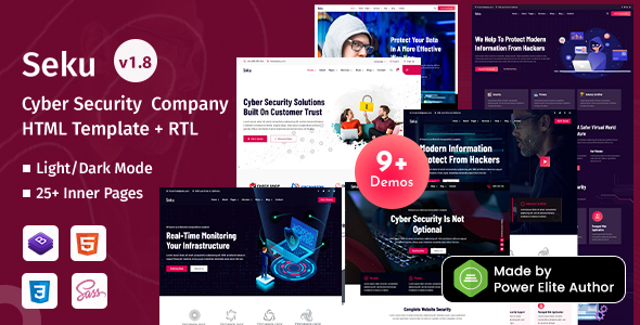 Seku - Cyber Security Services Company Bootstrap 5 Template by EnvyTheme