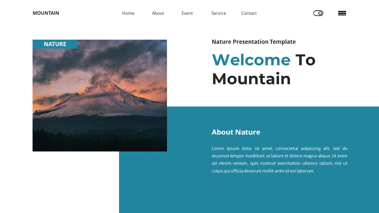 Mountain - Nature Powerpoint Templates, Presentation Templates ...