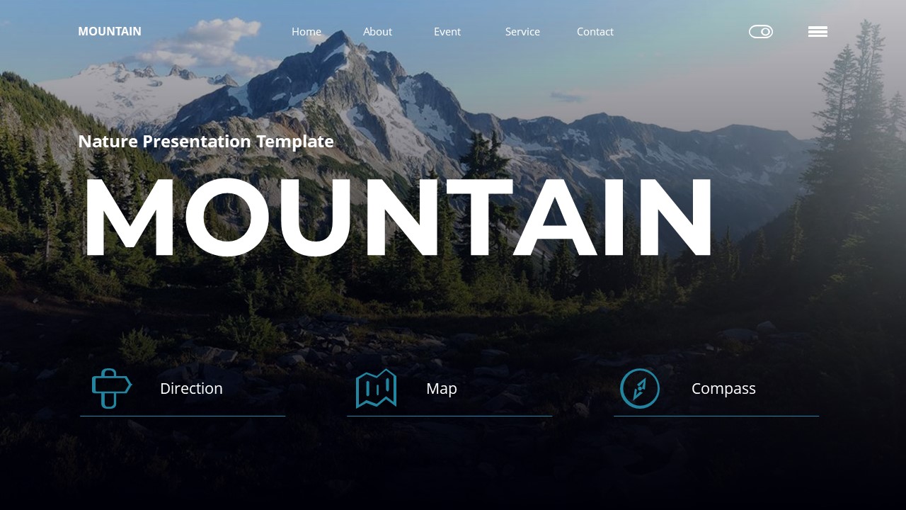 Mountain - Nature Google Slide Templates, Presentation Templates ...