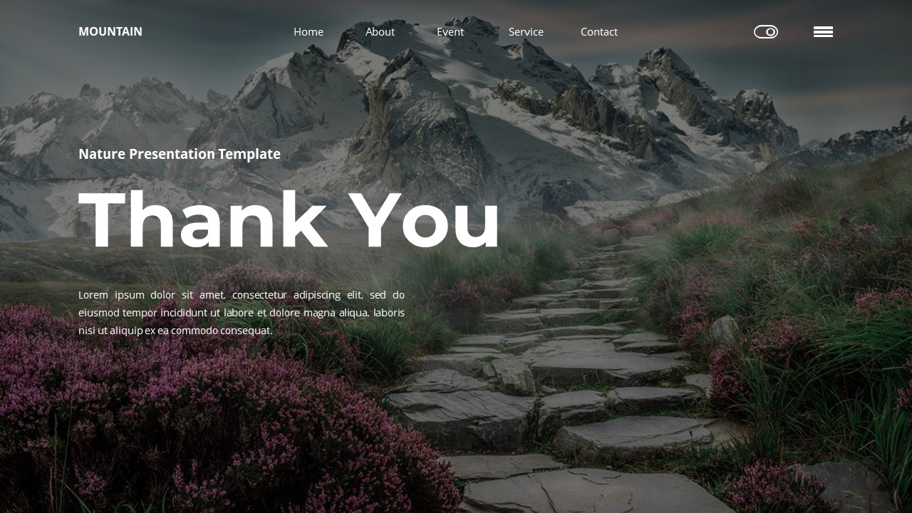 Mountain - Nature Google Slide Templates, Presentation Templates ...