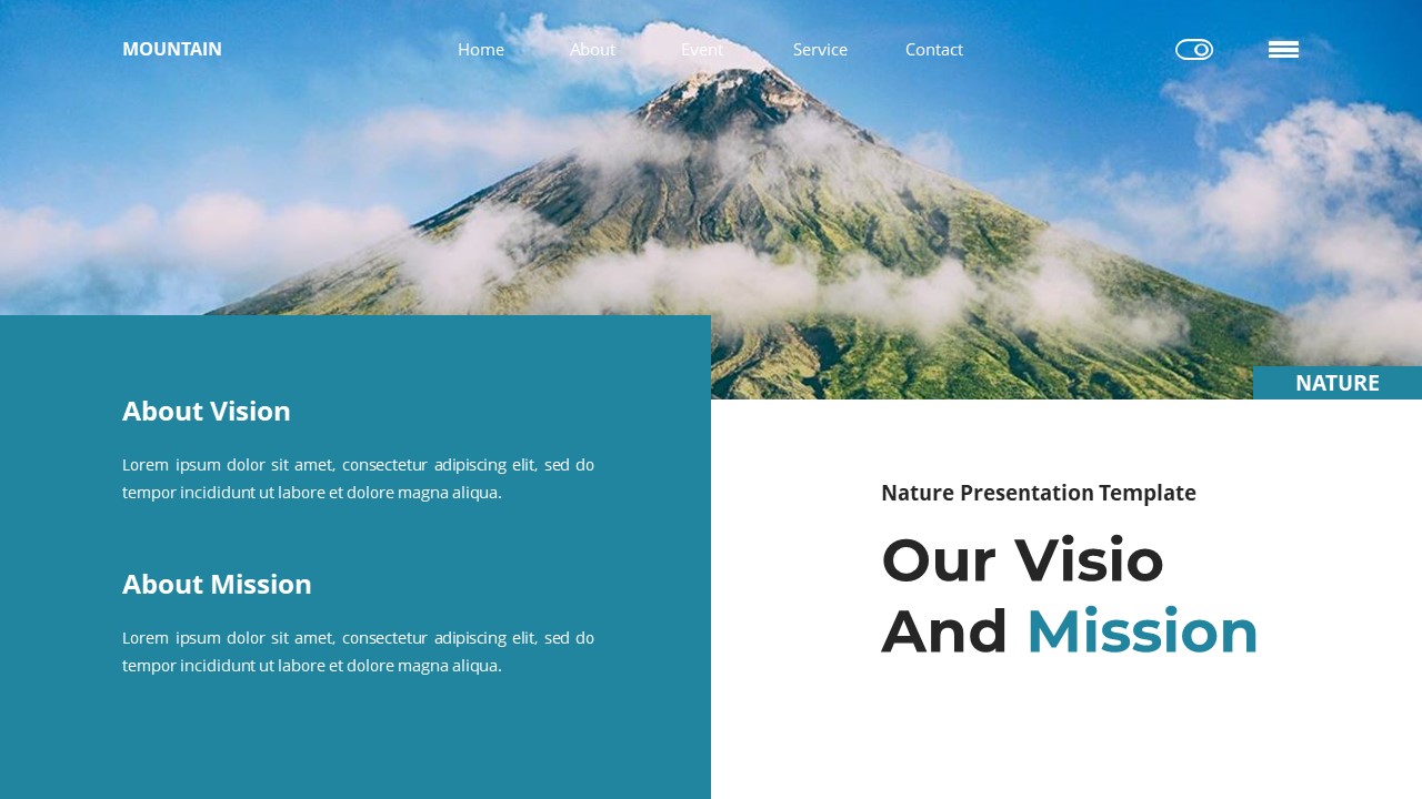 Mountain - Nature Google Slide Templates, Presentation Templates ...