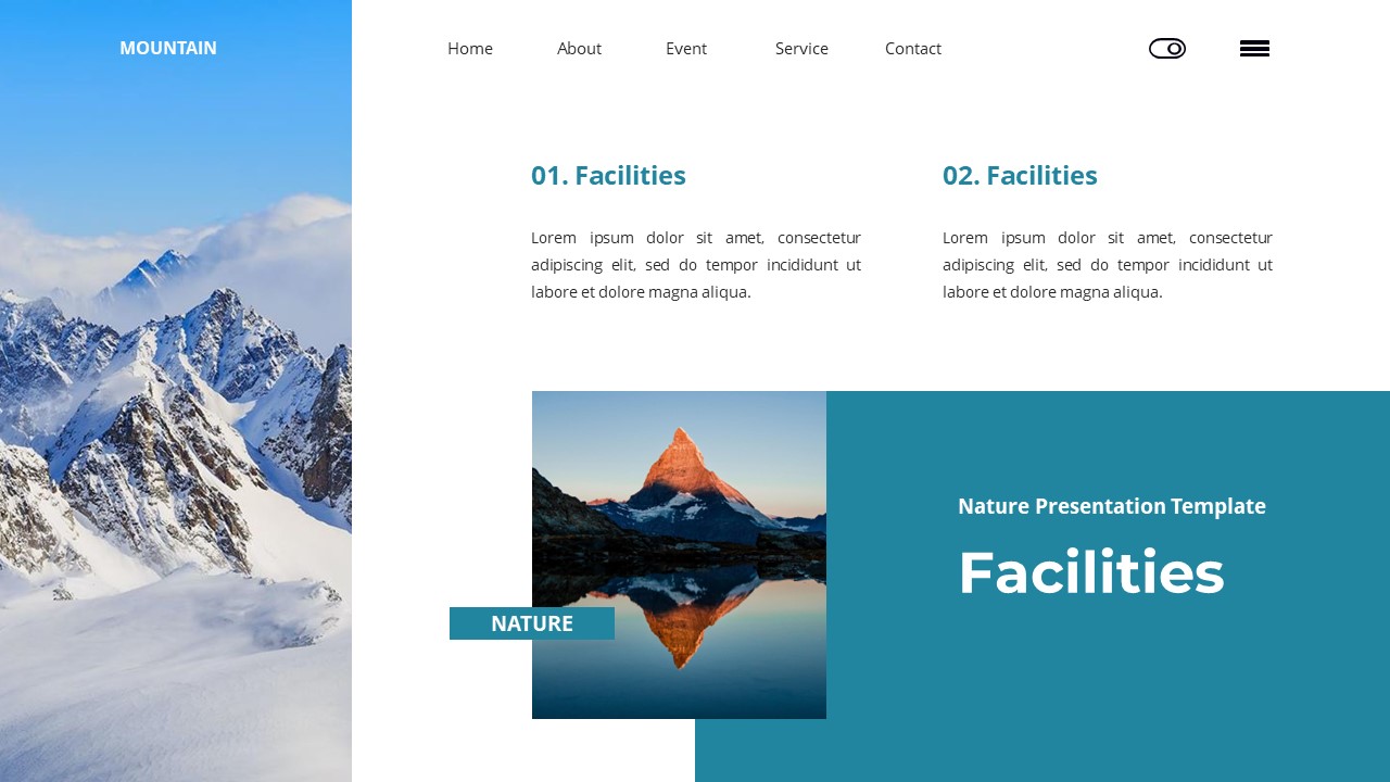 Mountain - Nature Google Slide Templates, Presentation Templates ...