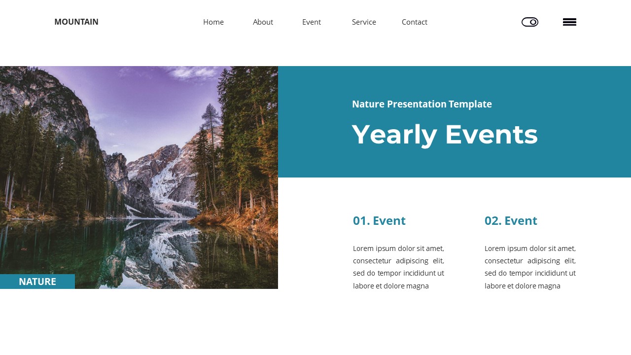 Mountain - Nature Google Slide Templates, Presentation Templates ...