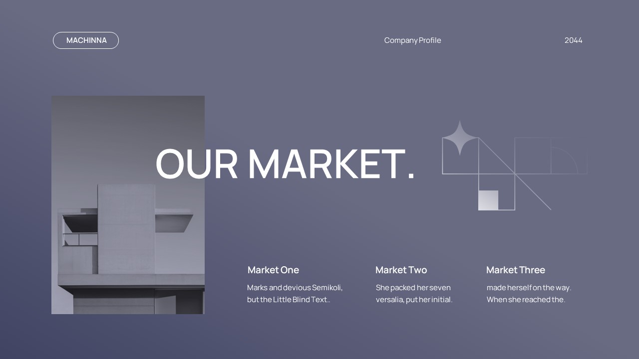Dark Blue White Geometric Minimalist Web Developer Company Profile ...