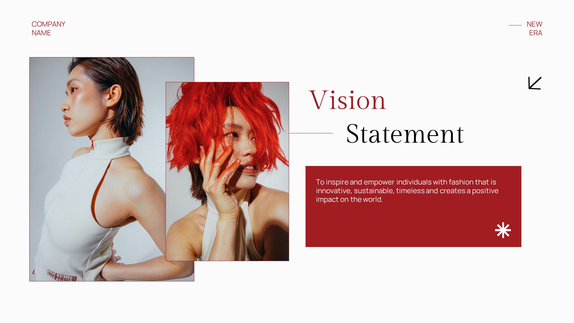Red White Minimalist Simple Fashion Pitch Deck Template, Presentation ...