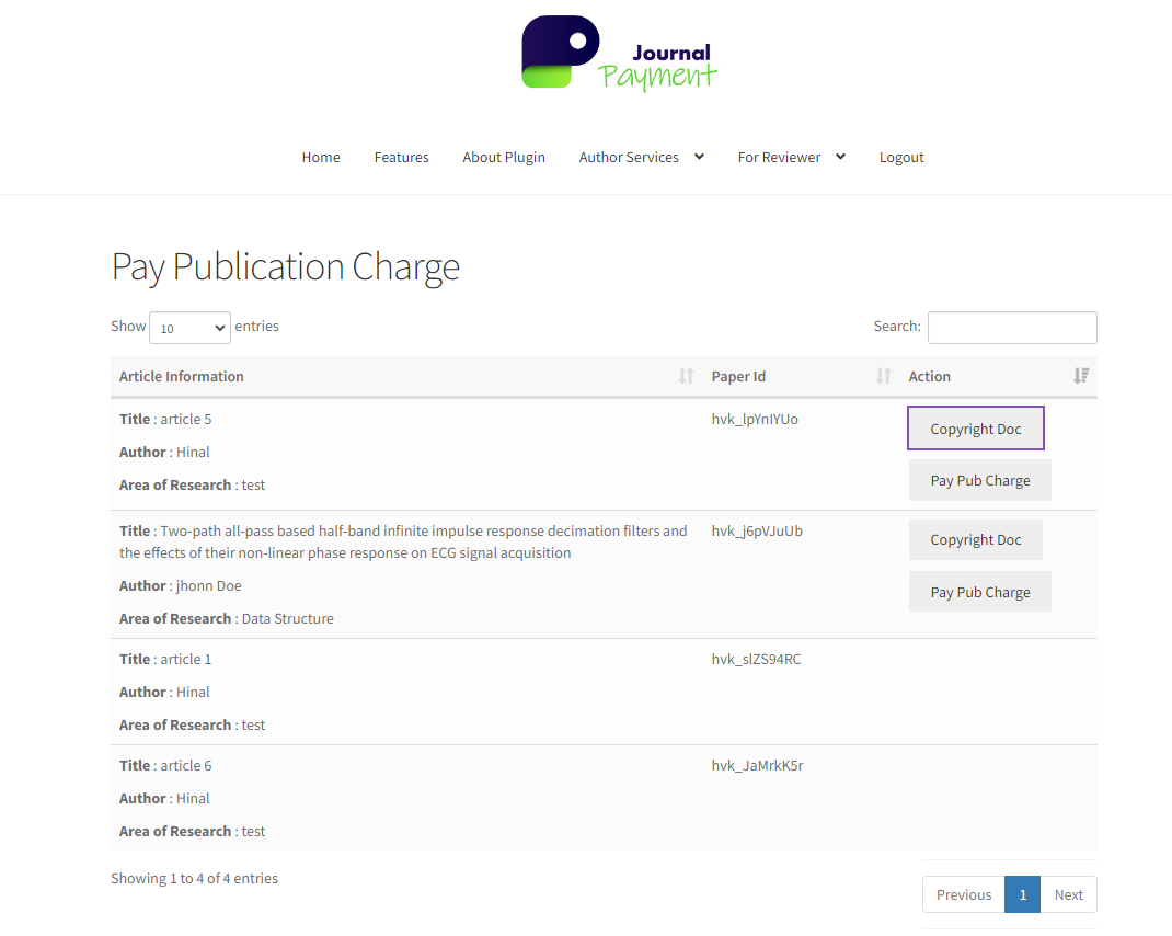 Journal Payment Wordpress Addon Plugin by hyvikk | CodeCanyon
