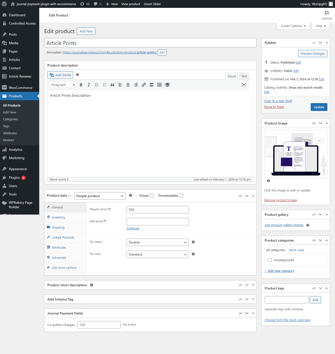 Journal Payment Wordpress Addon Plugin by hyvikk | CodeCanyon