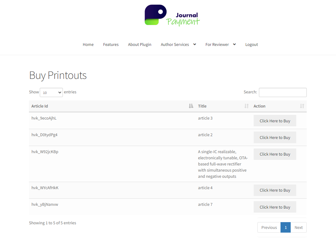 Journal Payment Wordpress Addon Plugin by hyvikk | CodeCanyon
