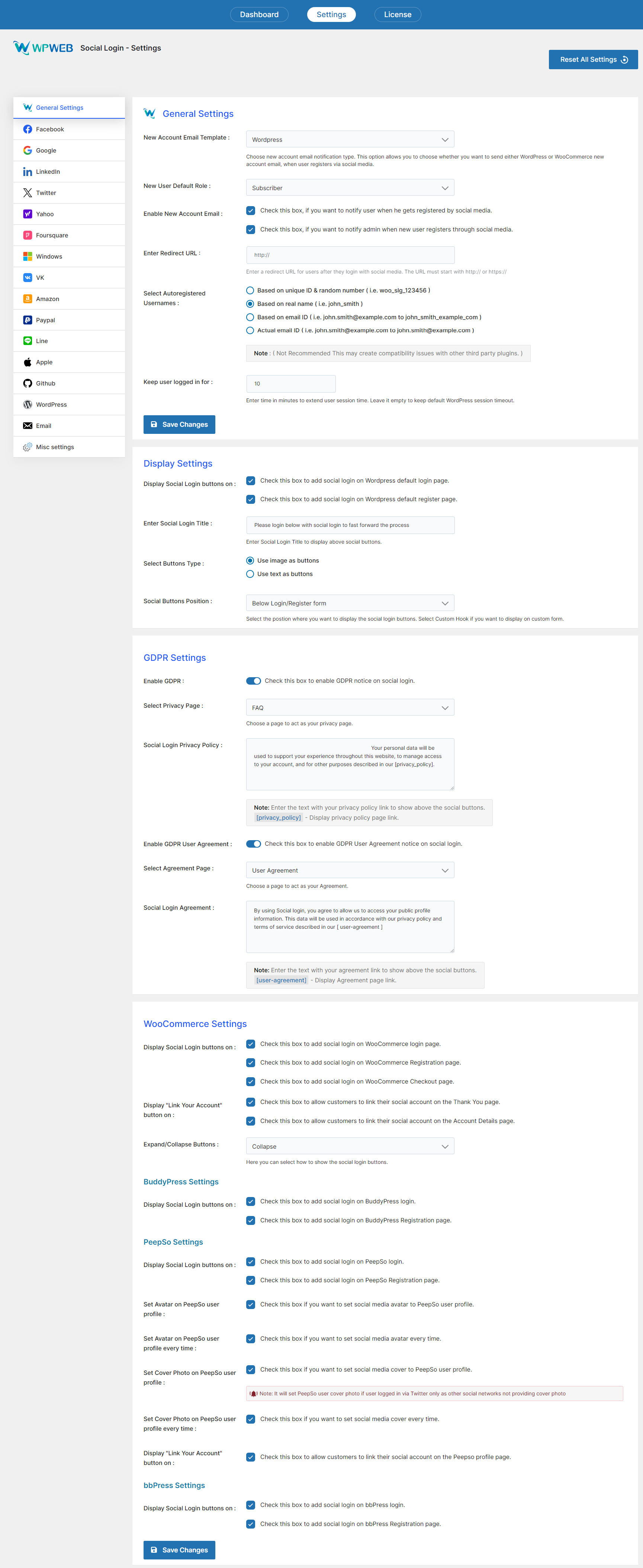 Social Login - WordPress / WooCommerce Plugin by wpweb | CodeCanyon