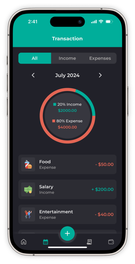 Money Management App Template in React Native | Finance App Template in ...