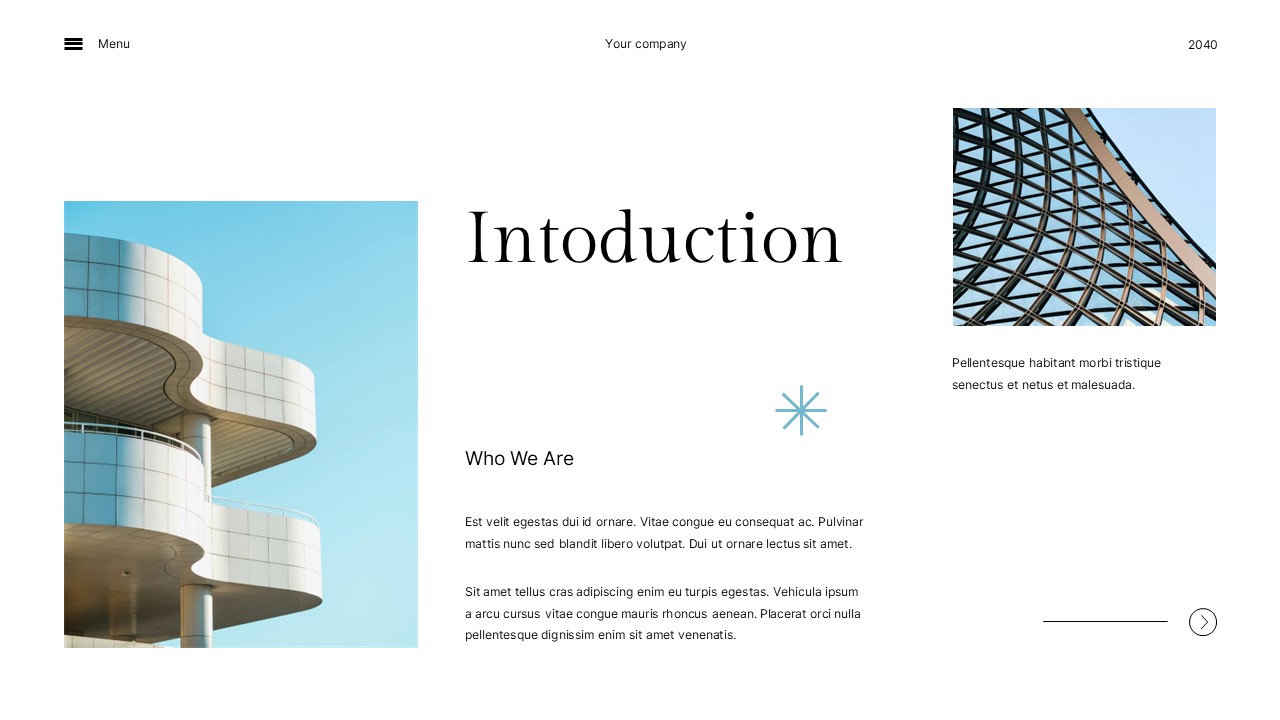 White Blue Modern Minimalist Architecture Company Profile Presentation ...