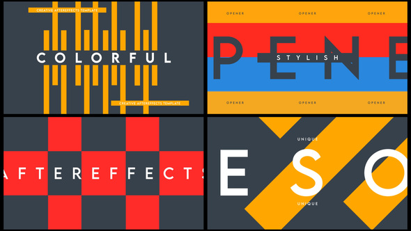 Colorful Typo, Premiere Pro Templates | VideoHive