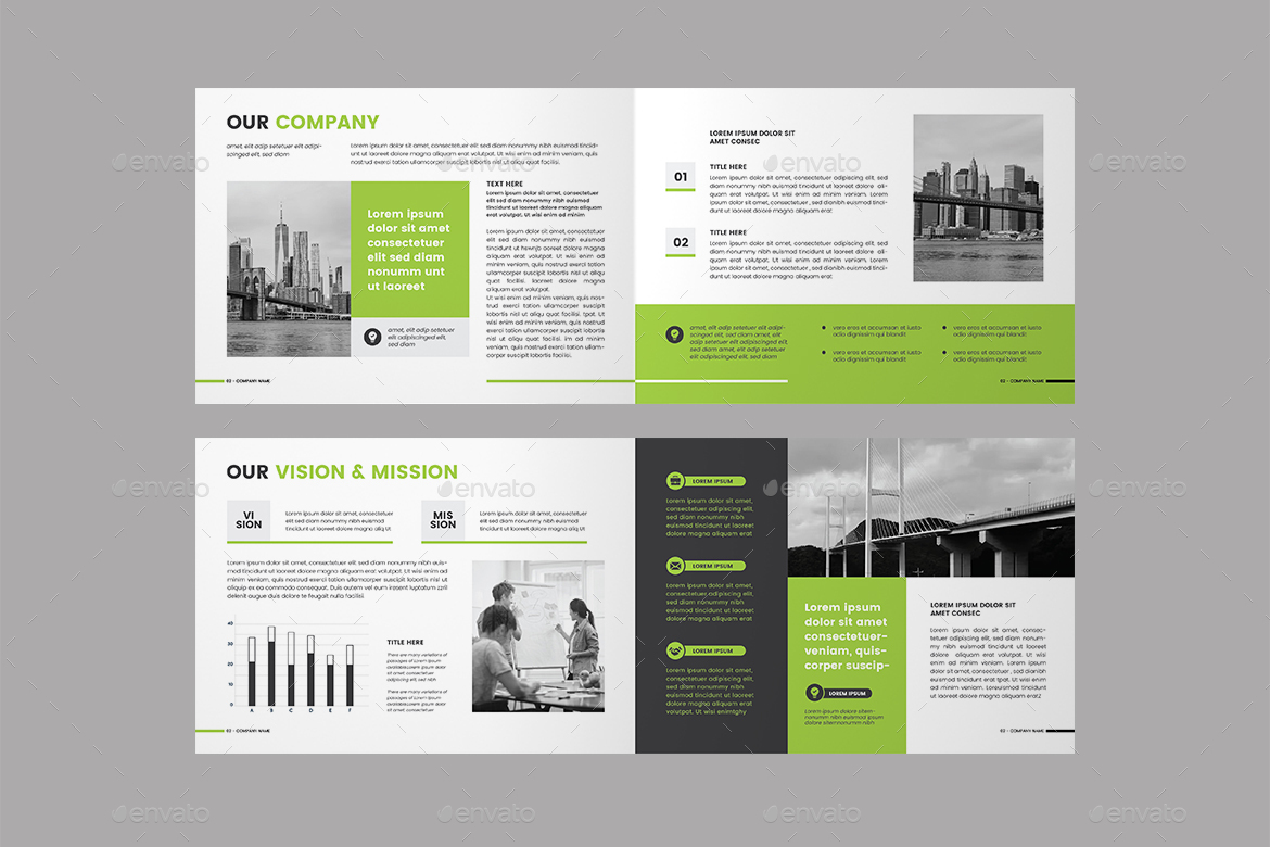 Landscape Company Profile, Print Templates | GraphicRiver