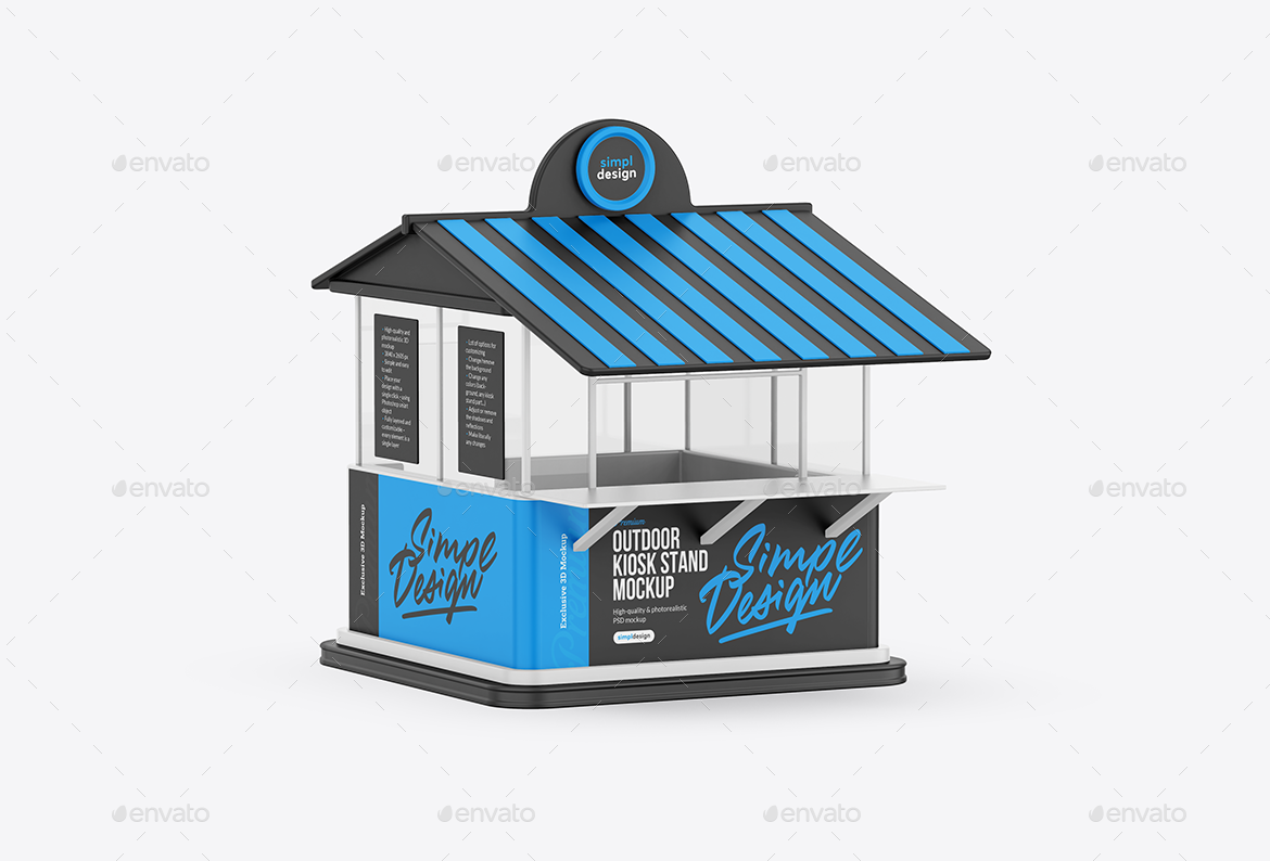 Kiosk Stand Mockup, Graphics | GraphicRiver