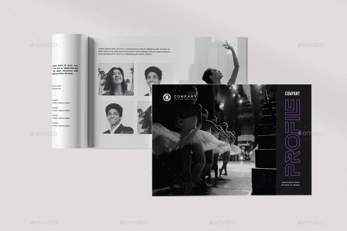 Landscape Company Profile Template, Print Templates | GraphicRiver