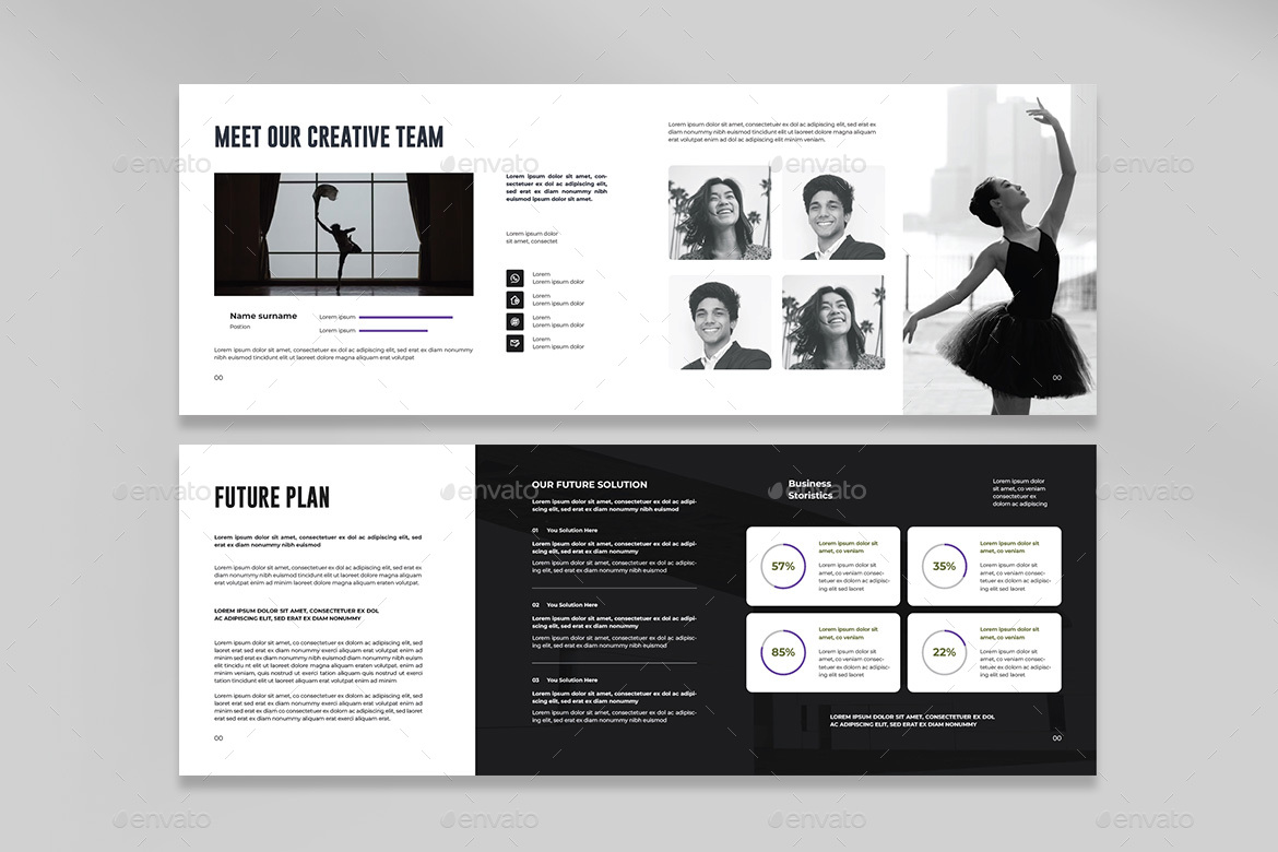 Landscape Company Profile Template, Print Templates | GraphicRiver