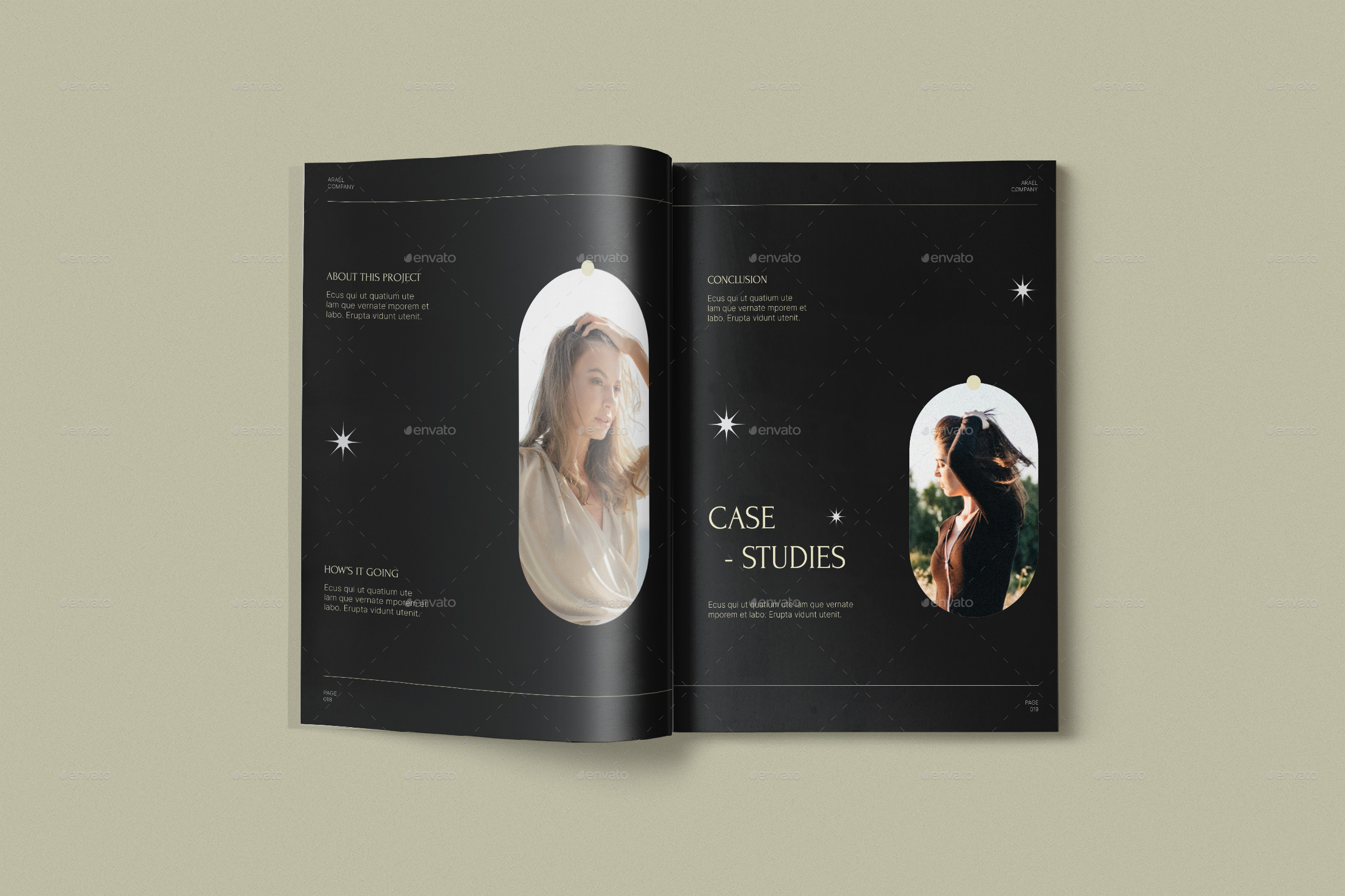 Beige Minimalist Style Photography Company Profile, Print Templates