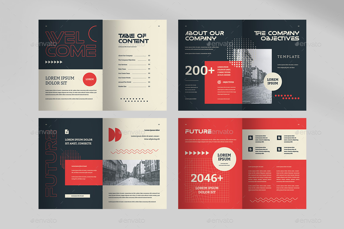 A4 Company Profile, Print Templates | GraphicRiver