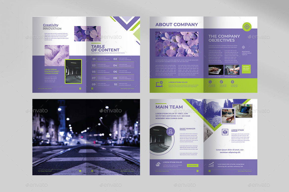 A4 Company Profile, Print Templates | GraphicRiver