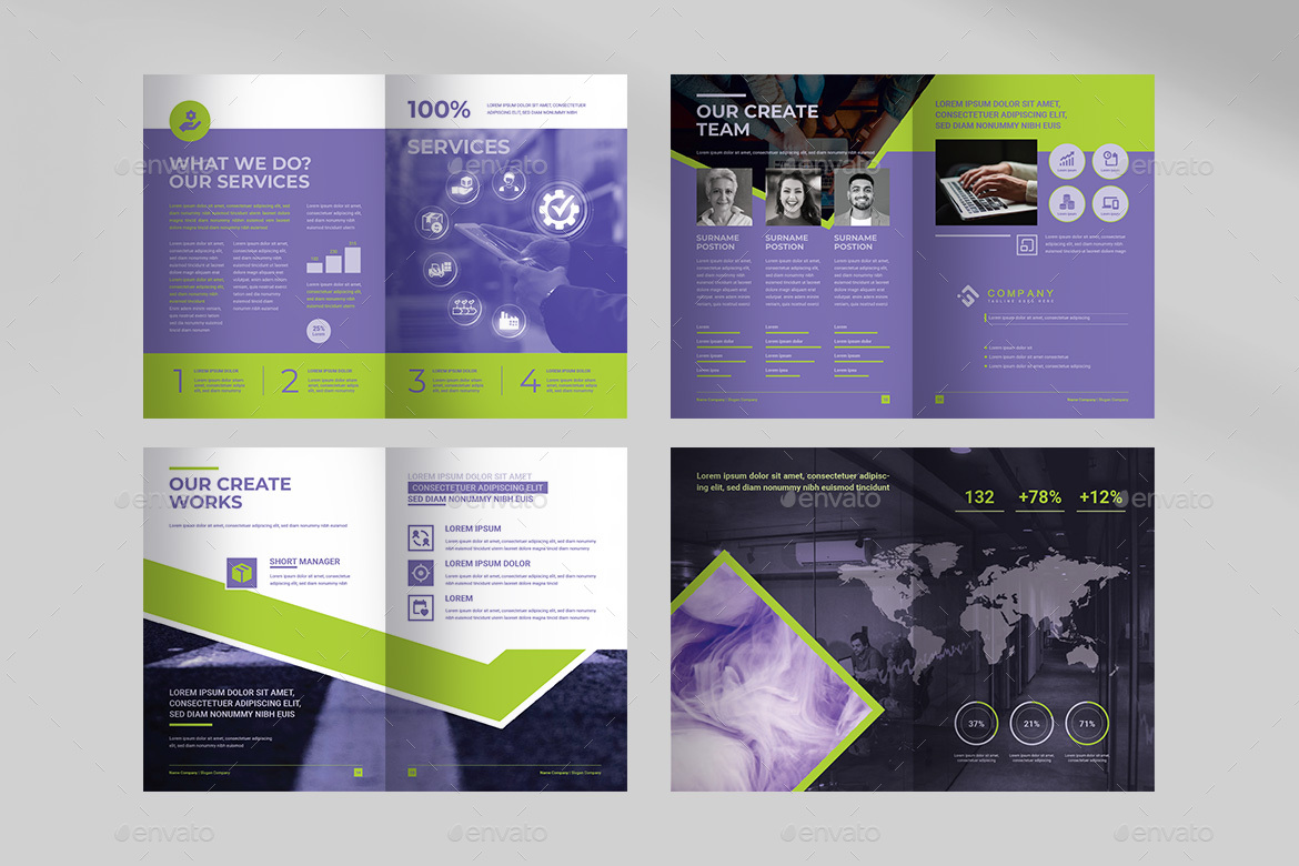 A4 Company Profile, Print Templates | GraphicRiver