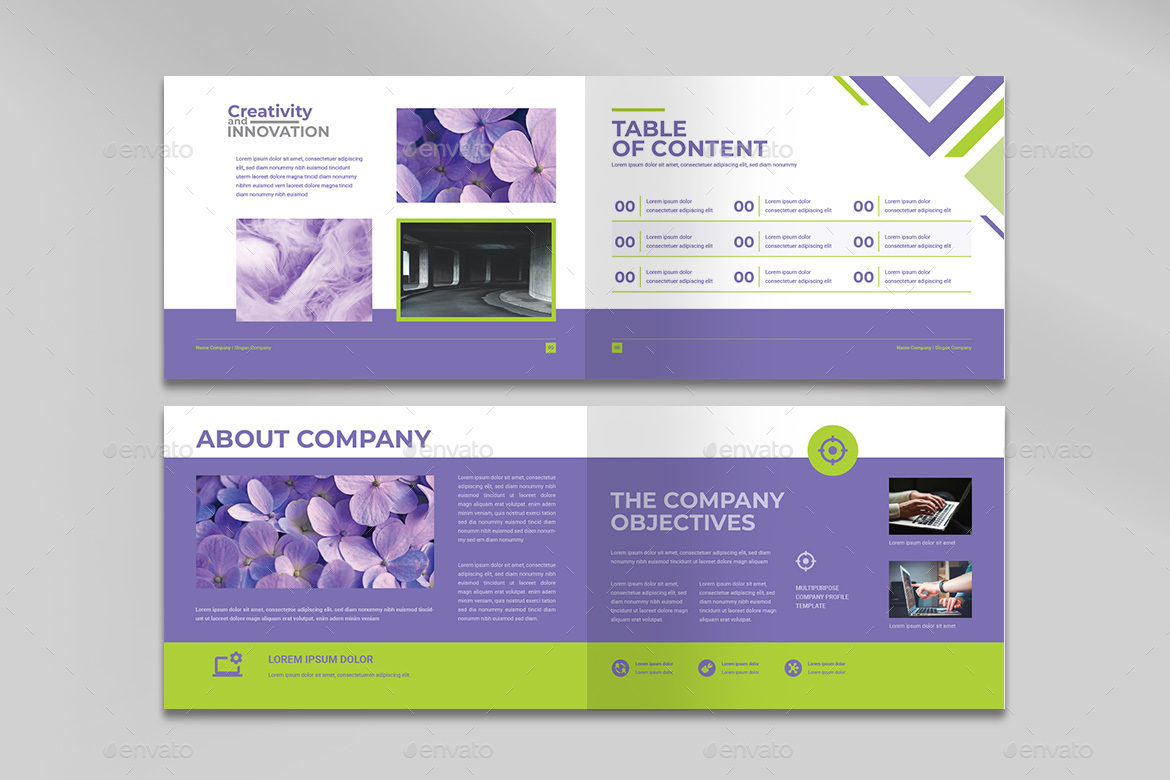 Landscape Company Profile Template, Print Templates | GraphicRiver