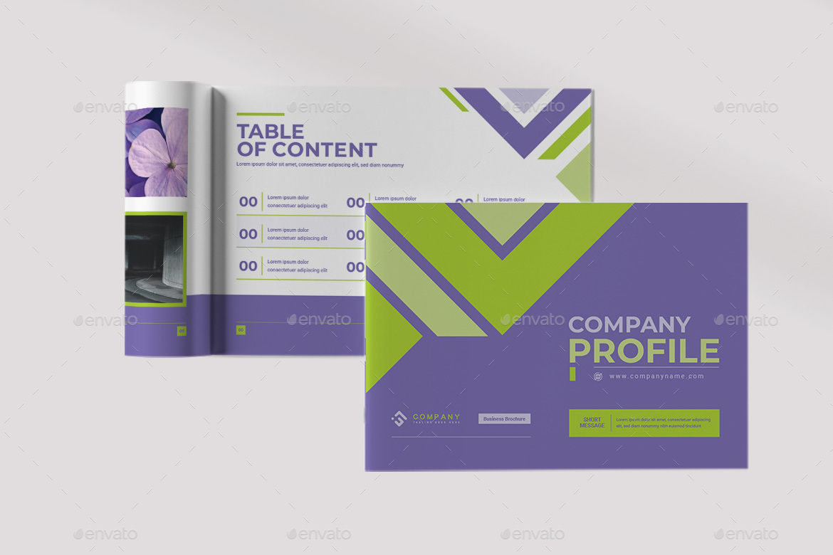 Landscape Company Profile Template, Print Templates | GraphicRiver