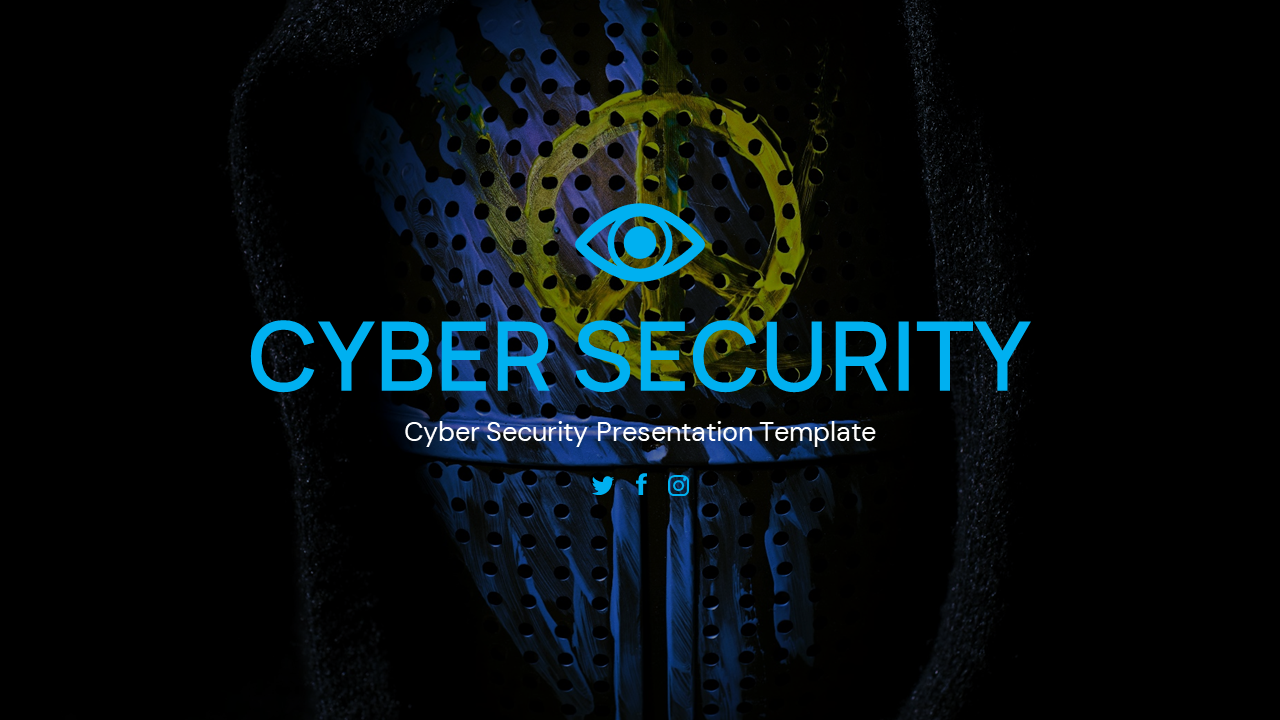 Modern Cyber Security Google Slide Template, Presentation Templates