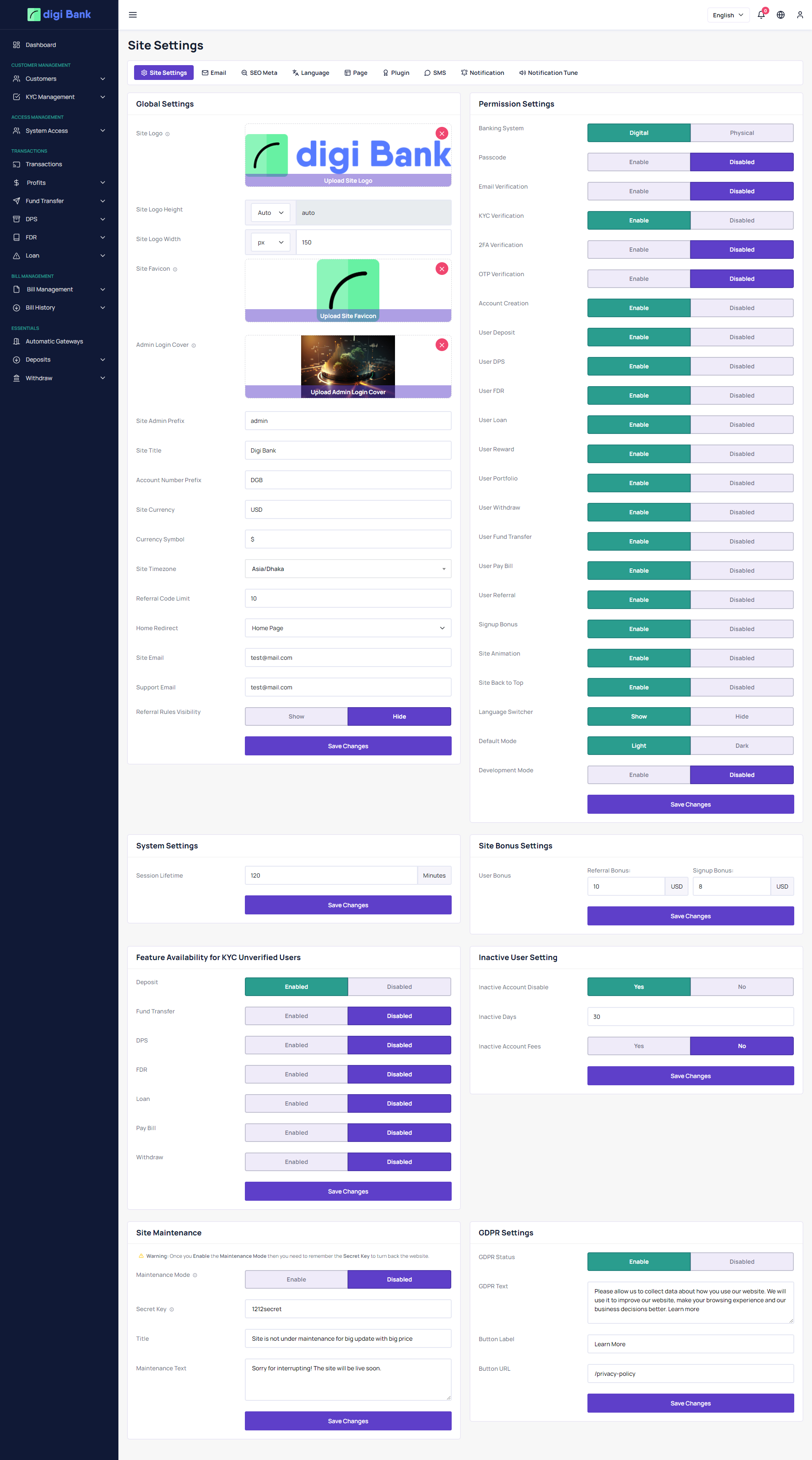 Digibank - Advanced Digital Banking System with Rewards by tdevs | CodeCanyon