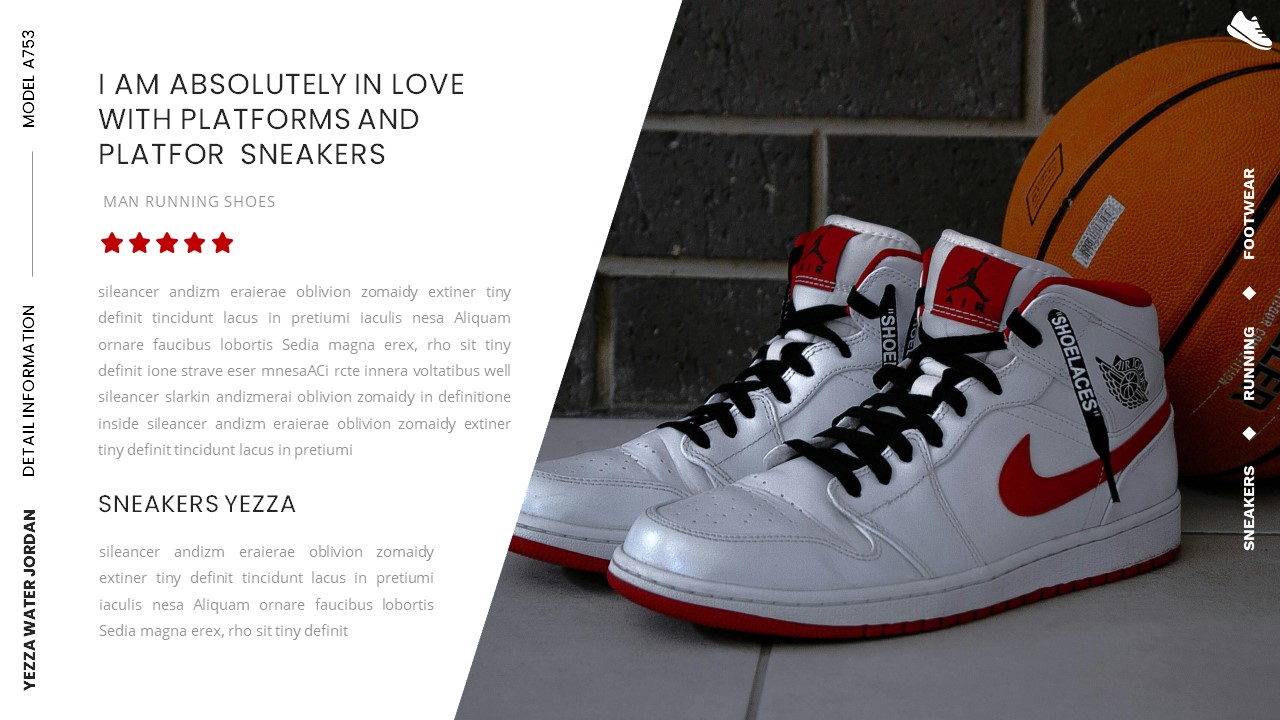 Spatu - Shoes & Sneakers PowerPoint Template, Presentation Templates