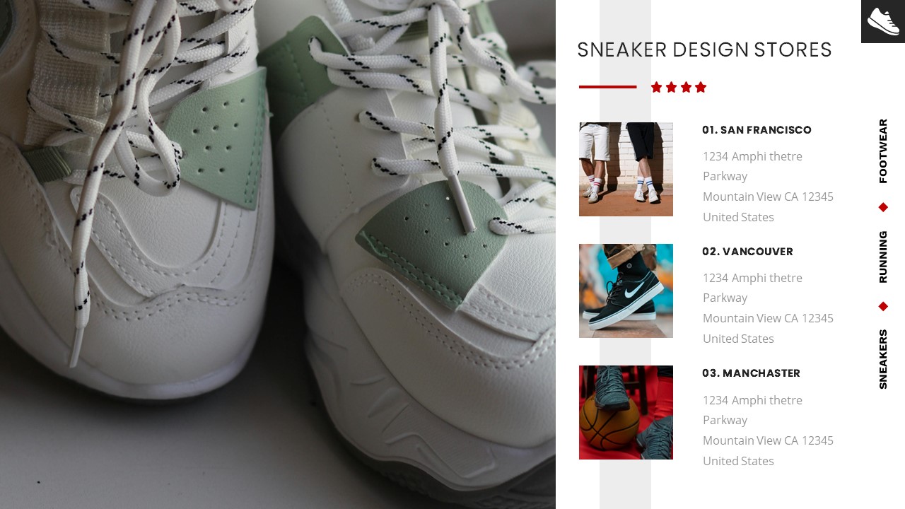 Spatu - Shoes & Sneakers PowerPoint Template, Presentation Templates