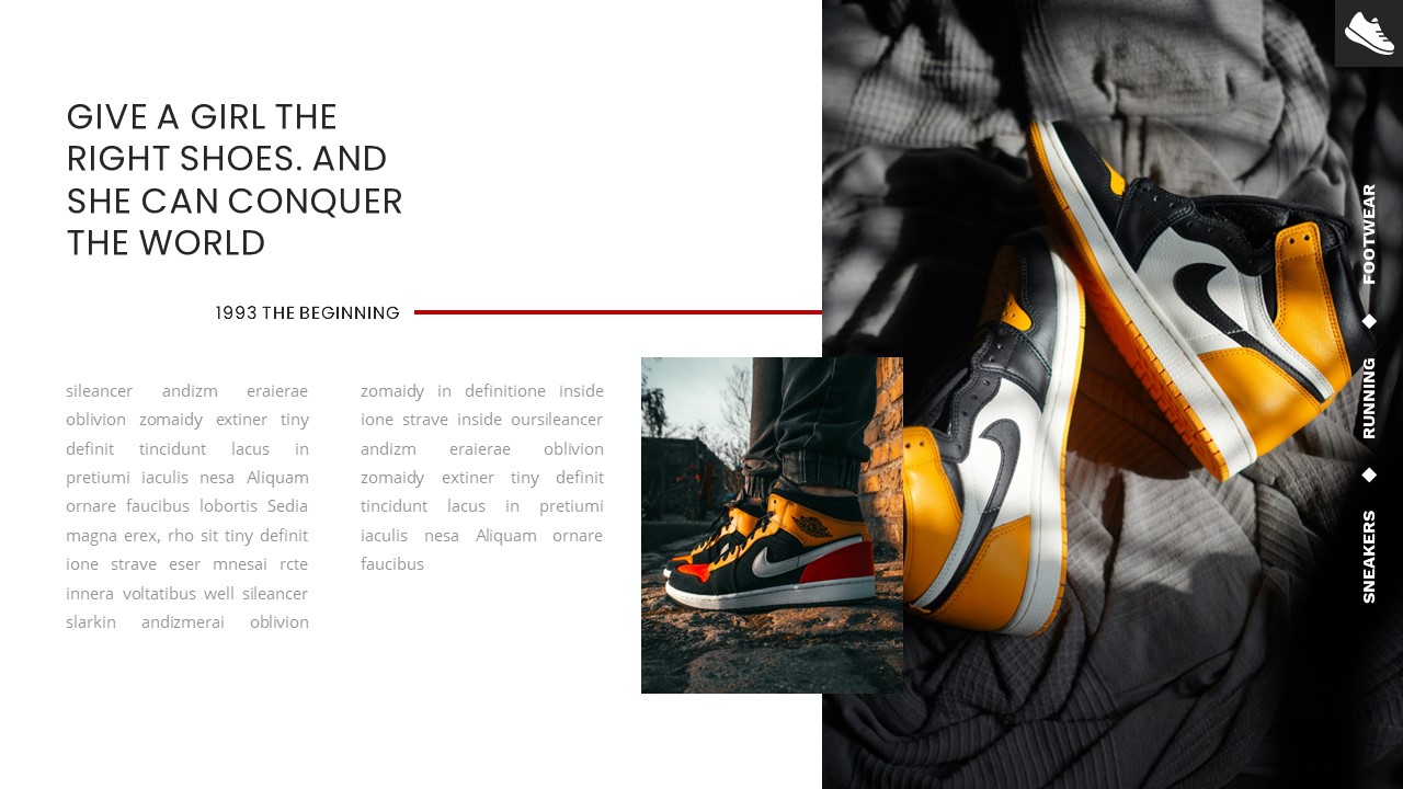 Spatu - Shoes & Sneakers PowerPoint Template, Presentation Templates