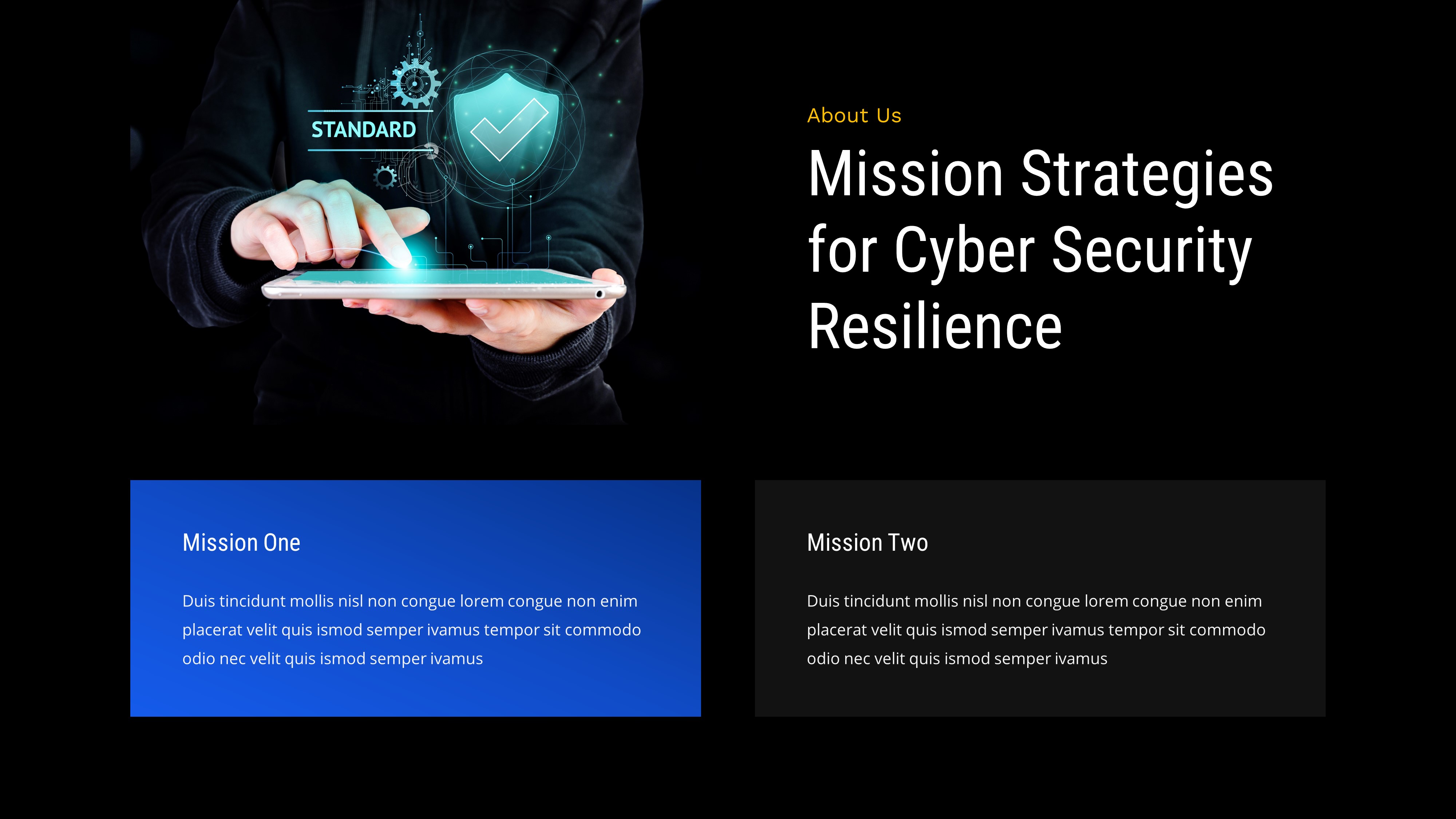 Blueguard - Cyber Security PowerPoint Template, Presentation Templates