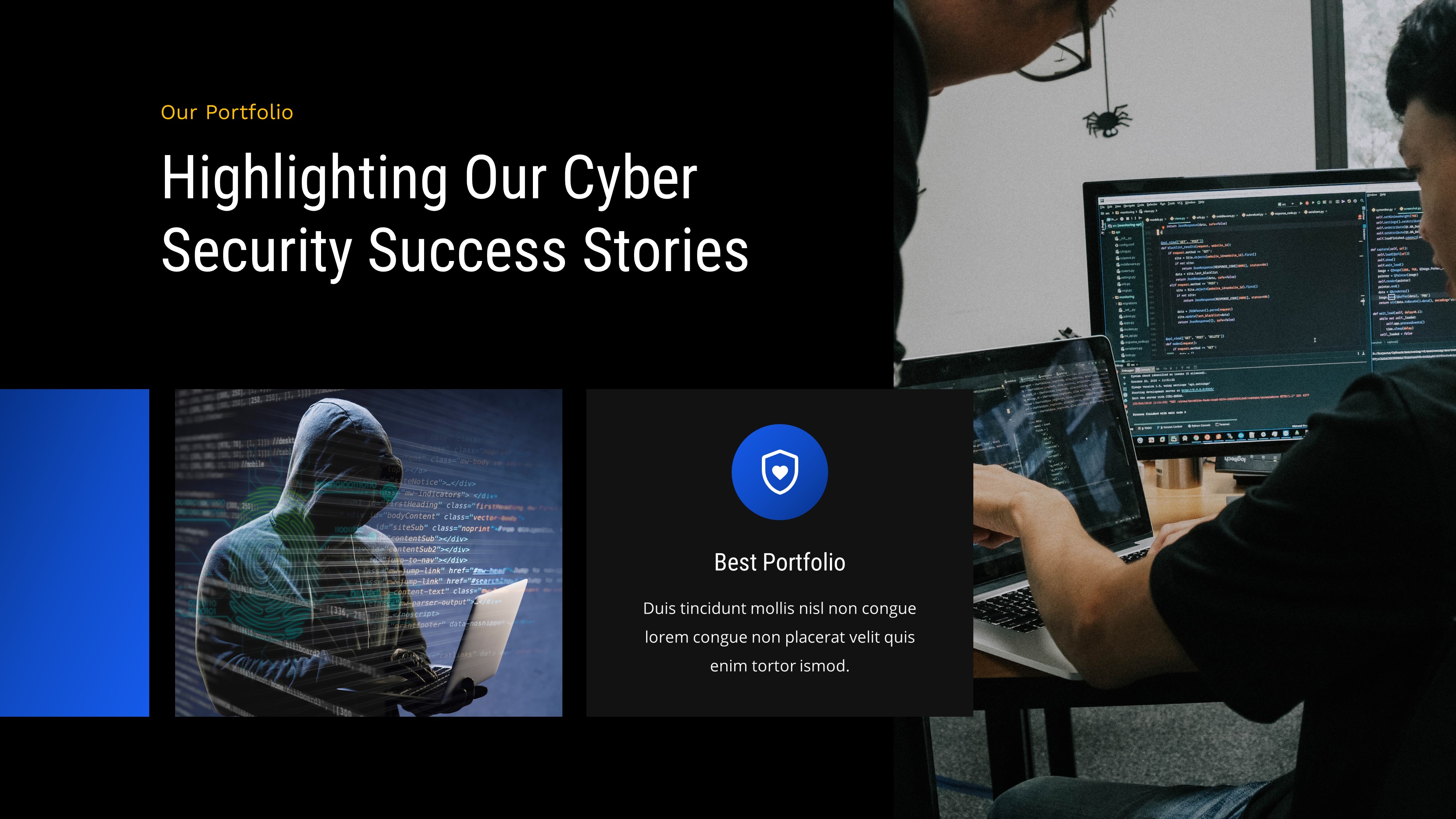Blueguard - Cyber Security PowerPoint Template, Presentation Templates