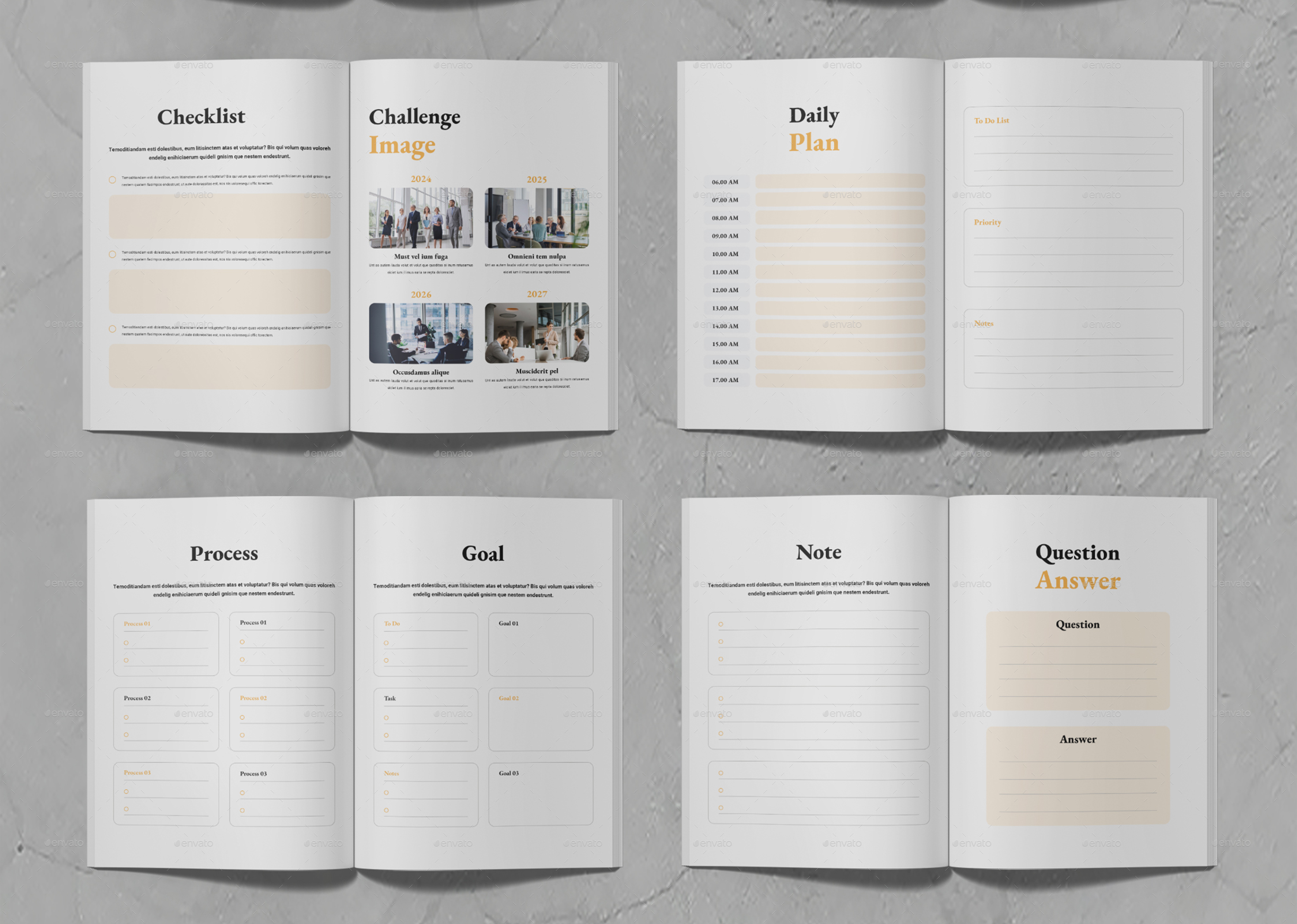 Course Workbook Template Layout, Print Templates | GraphicRiver