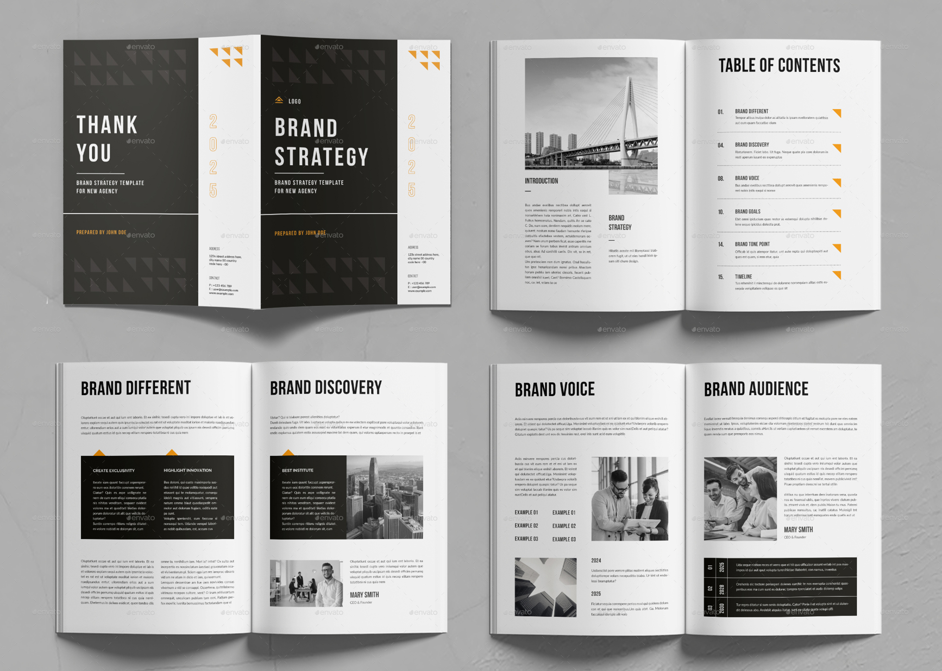 Brand Strategy Brochure Template, Print Templates | GraphicRiver