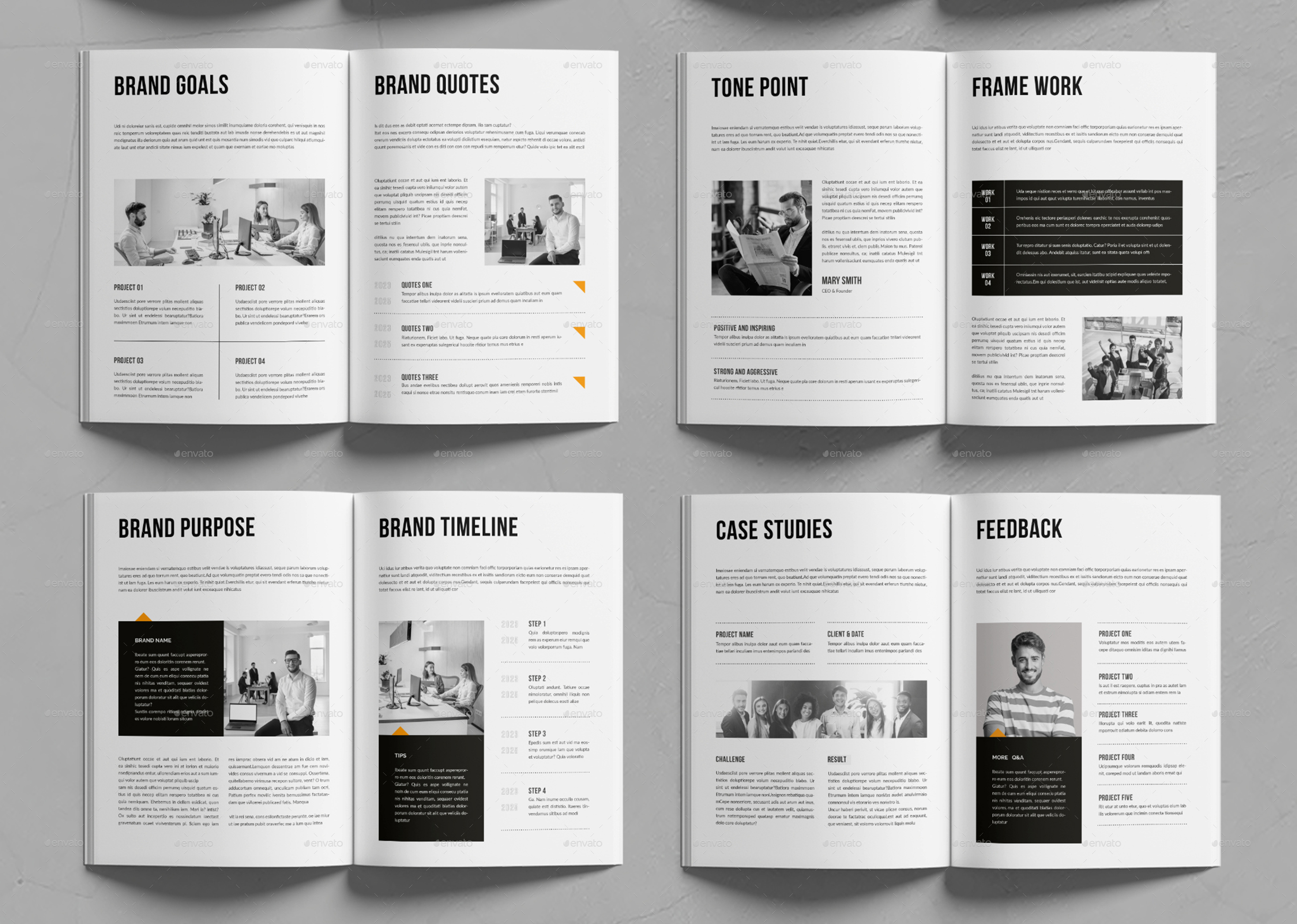 Brand Strategy Brochure Template, Print Templates | GraphicRiver