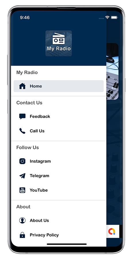 My Radio - iOS Radio App (Single Station) by AndroMOB | CodeCanyon