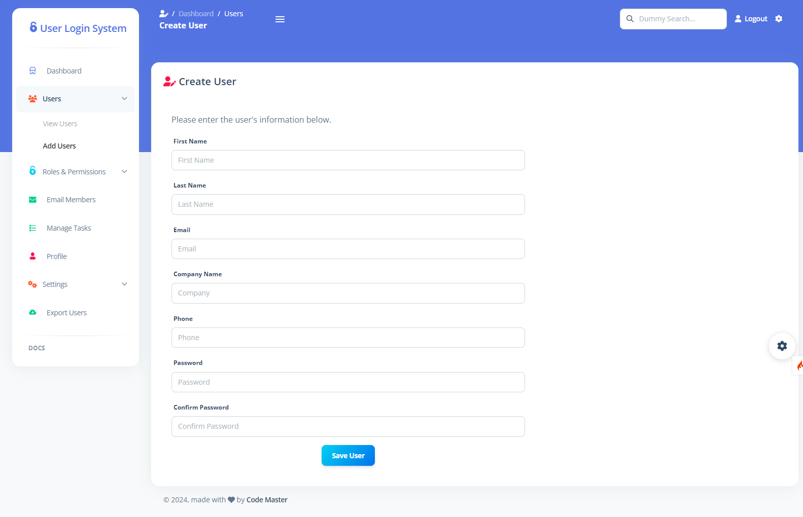 Codeigniter 4 Login with Ion Auth and User management System by Code_Master11