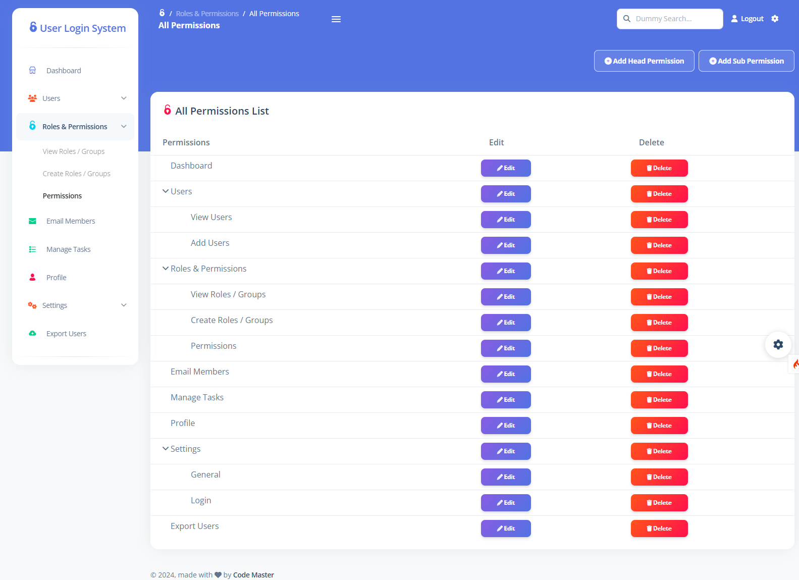 Codeigniter 4 Login with Ion Auth and User management System by Code_Master11