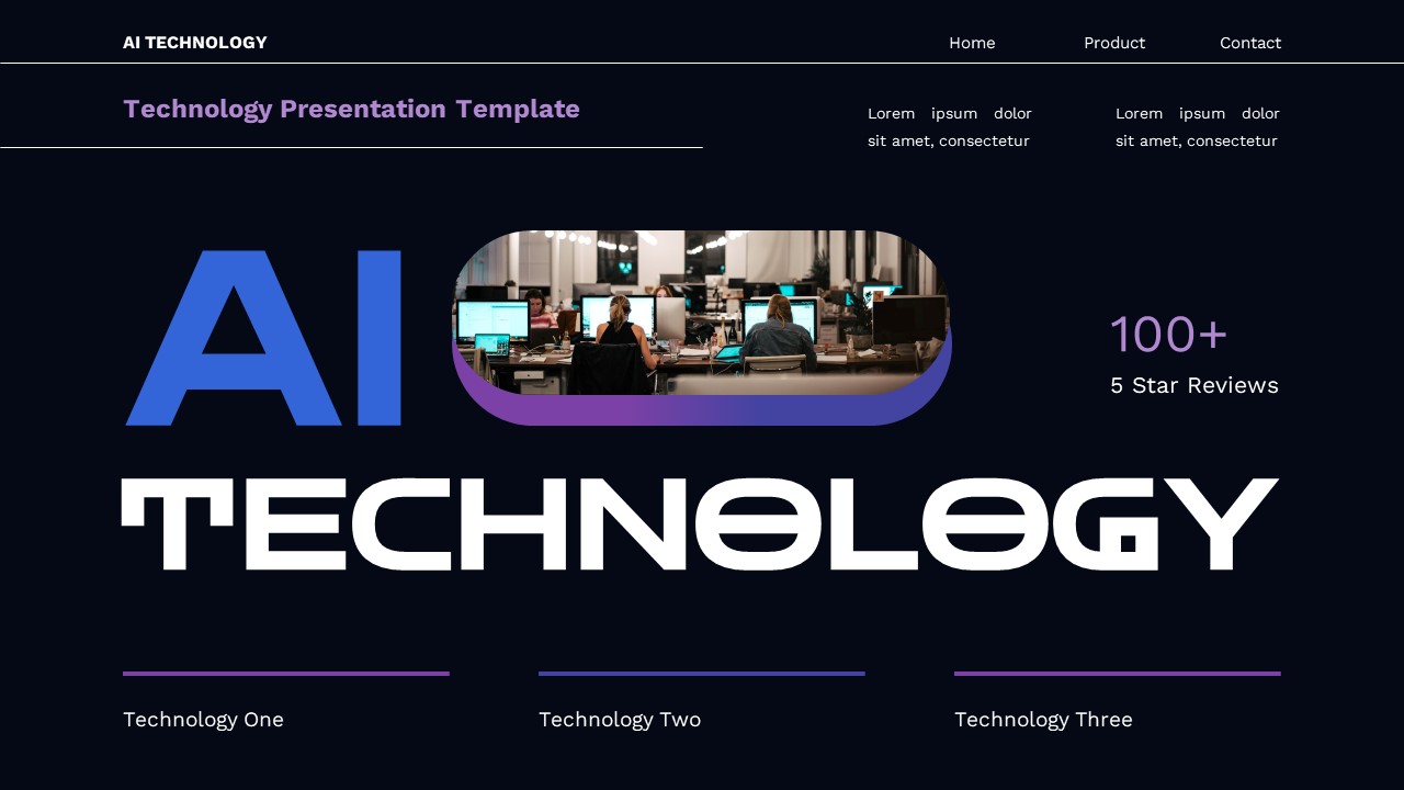 AI Technology - Technology Powerpoint Templates, Presentation Templates