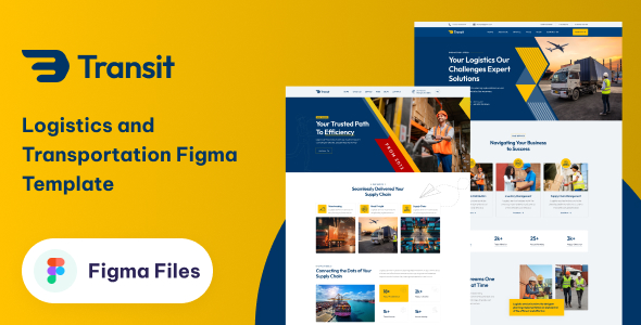 Transit - Logistics and Transportation Figma Template by xpartweb ...