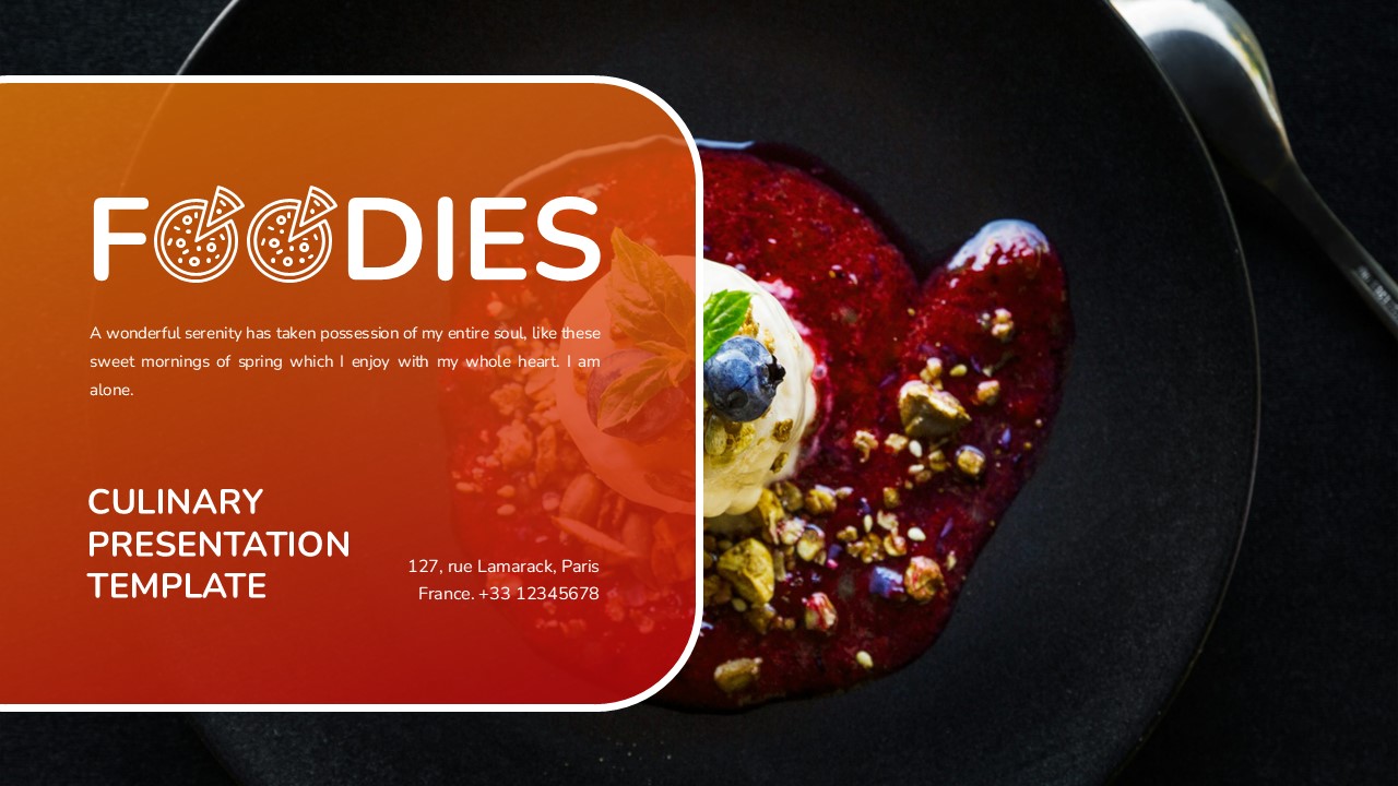 Food Culinary PowerPoint Template, Presentation Templates | GraphicRiver