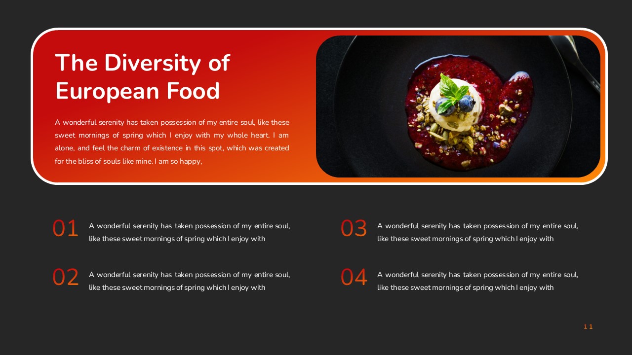 Food Culinary PowerPoint Template, Presentation Templates | GraphicRiver