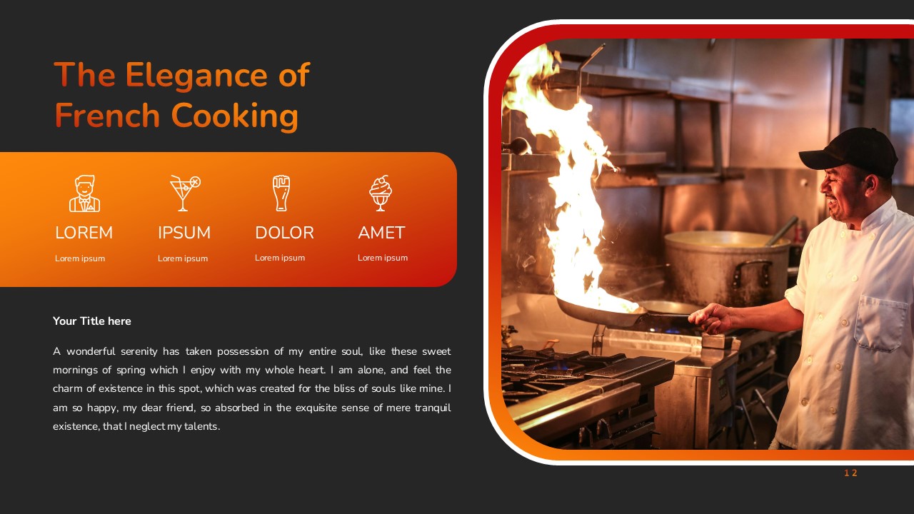 Food Culinary PowerPoint Template, Presentation Templates | GraphicRiver