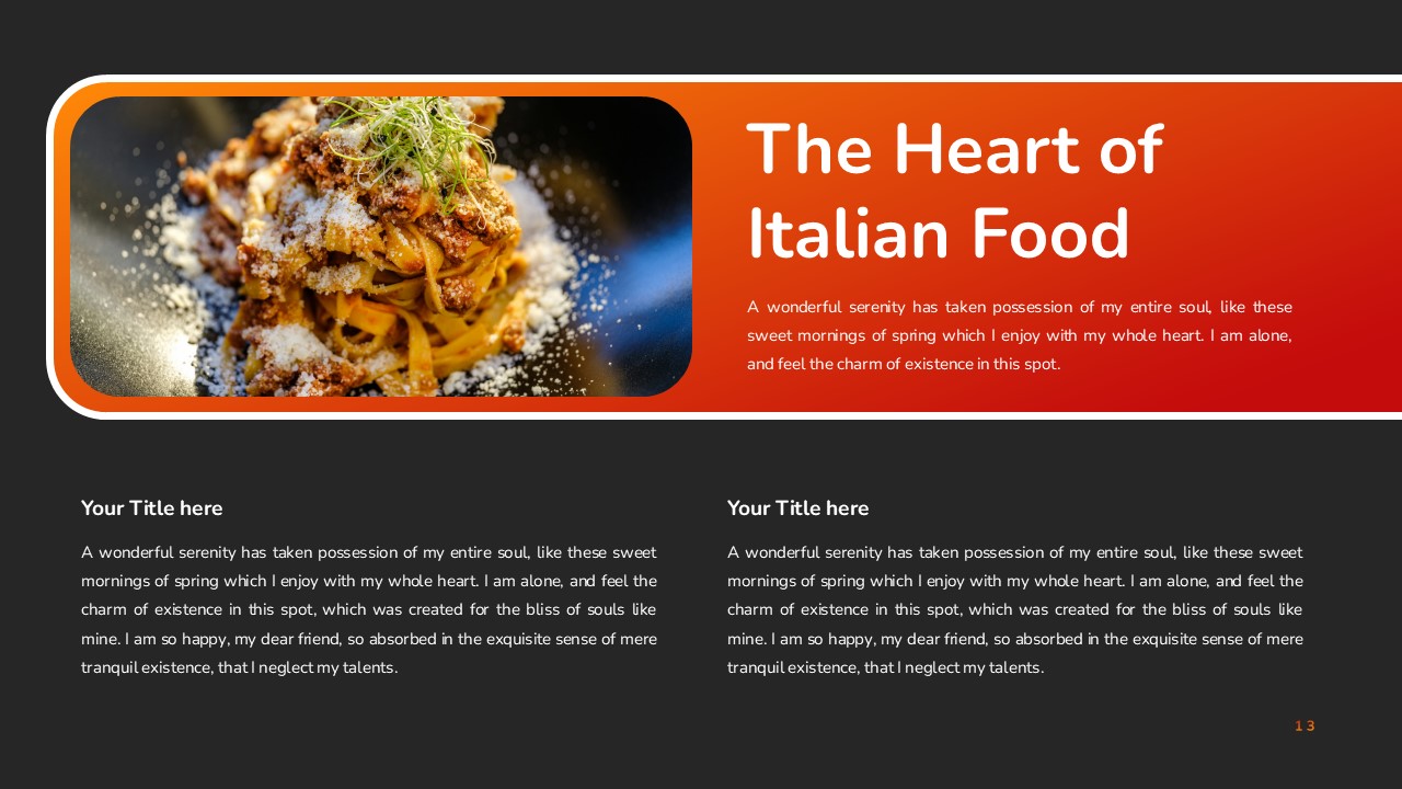 Food Culinary PowerPoint Template, Presentation Templates | GraphicRiver