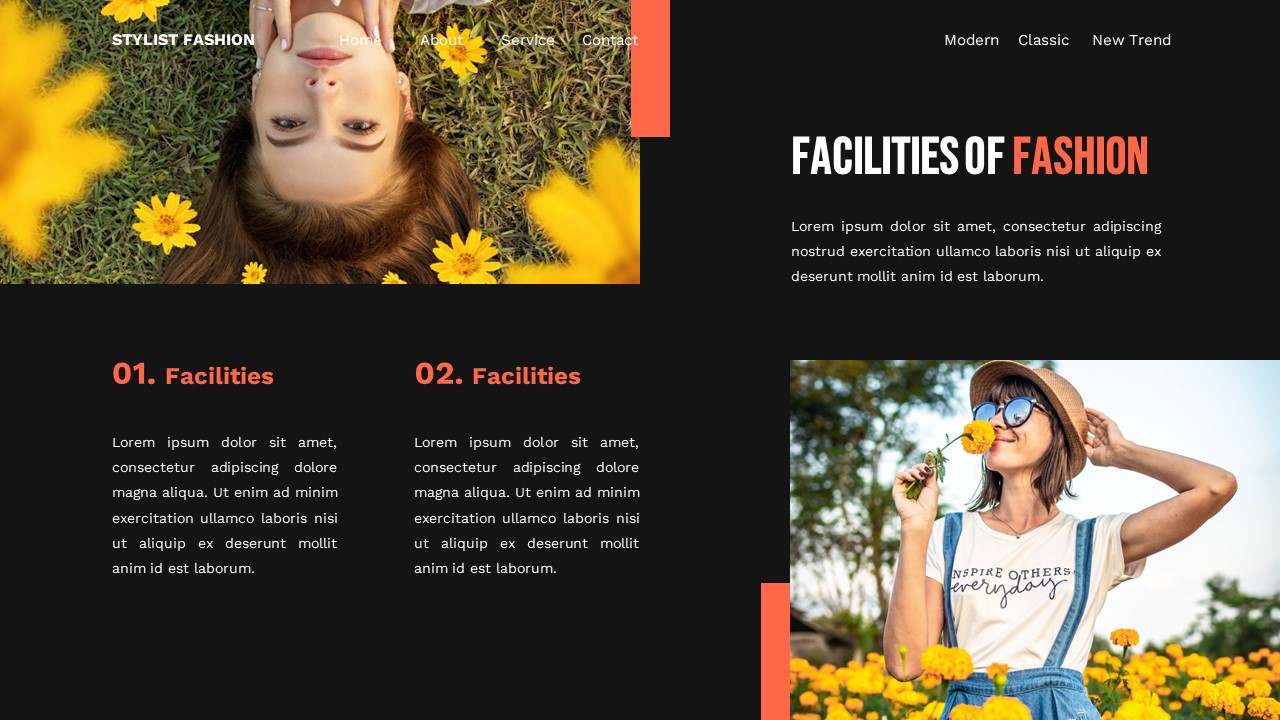 Stylist Fashion - Fashion Google Slide Templates, Presentation Templates