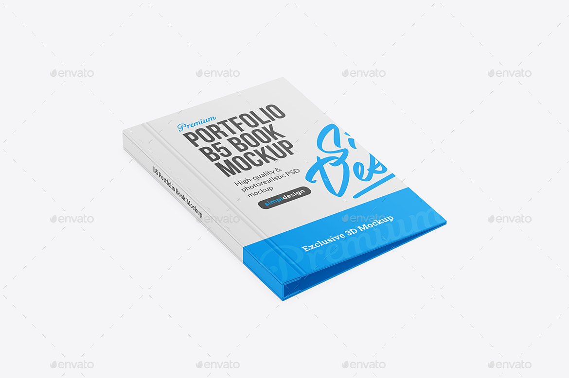 B5 Portfolio Book Mockup, Graphics | GraphicRiver