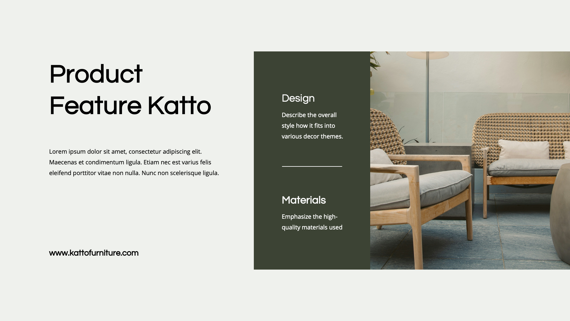 Katto - Furniture PowerPoint Template, Presentation Templates ...