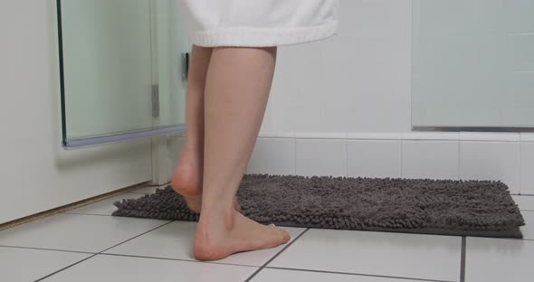 Woman Entering The Shower, Stock Footage | VideoHive