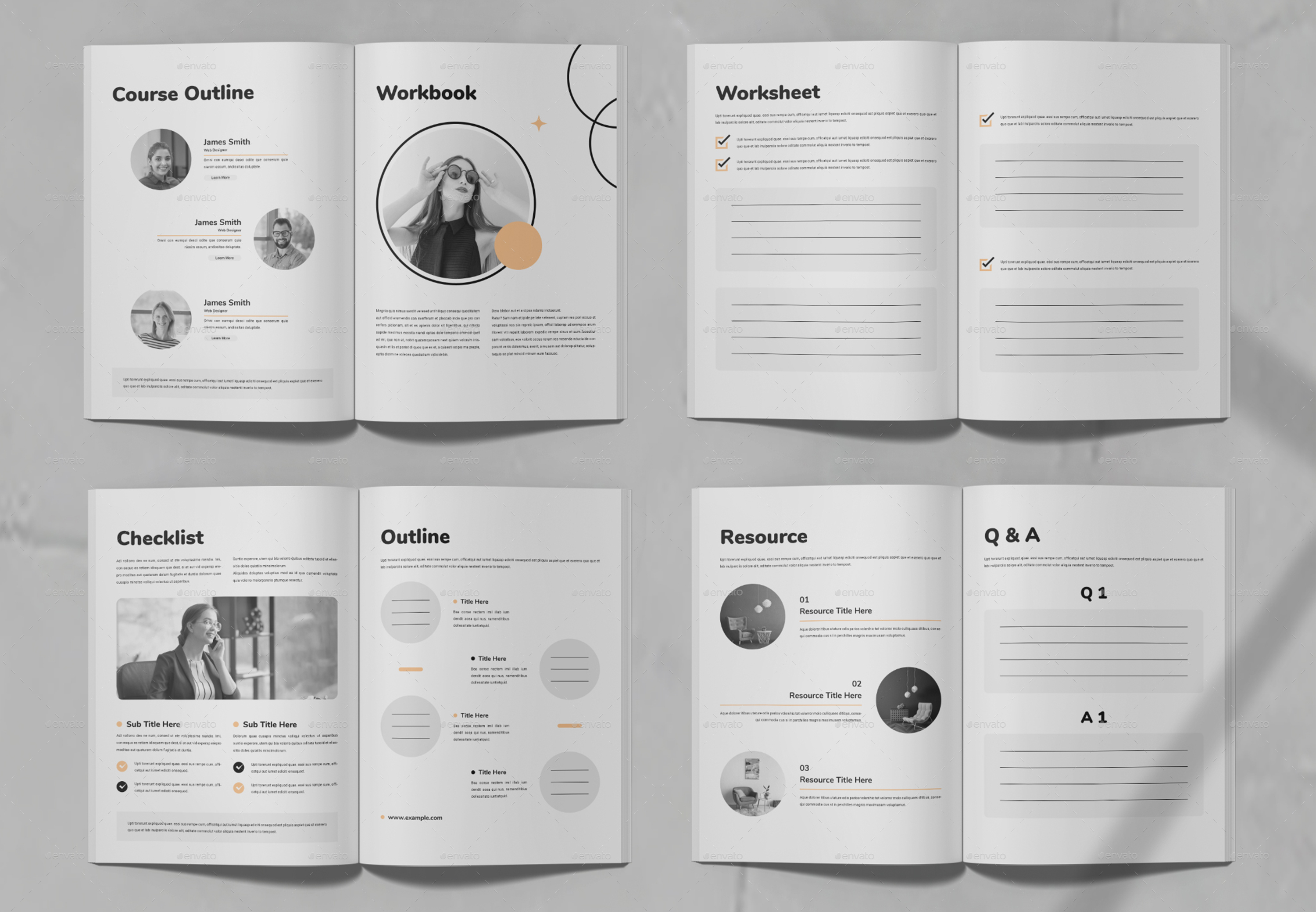 The Workbook Layout Template, Print Templates | GraphicRiver